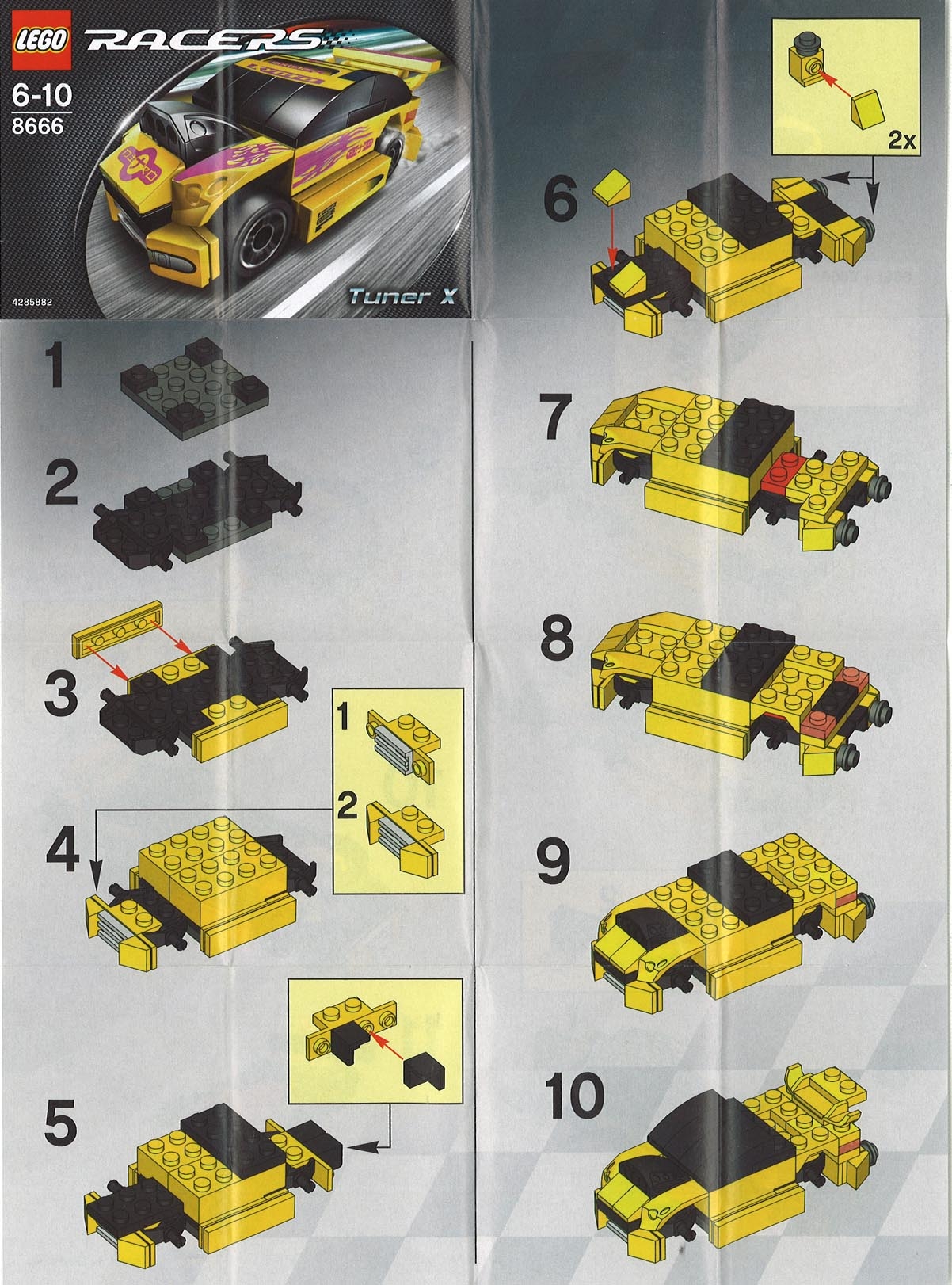 Ver instrucción de LEGO® 8666 TunerX - Biblioteca de instrucciones y ...